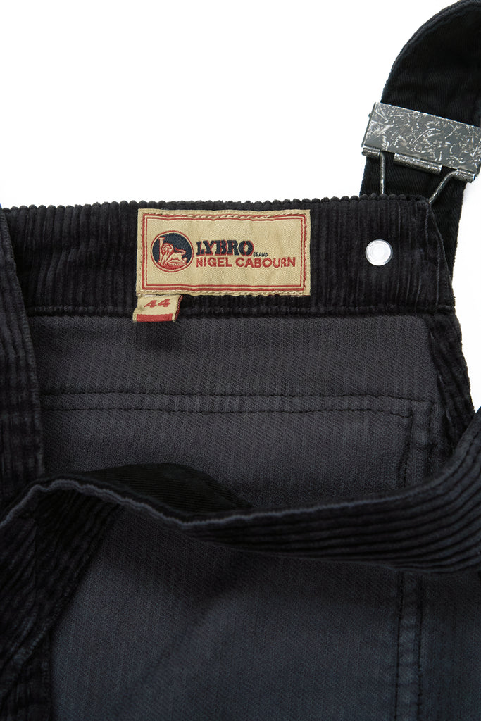 Nigel Cabourn P-53 Black Corduroy Dungaree – Drop 93
