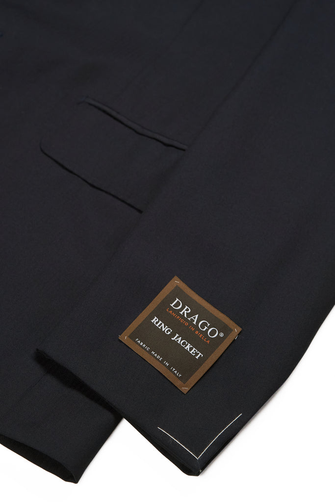 Ring Jacket 184OL Navy Herringbone Wool Suit – Drop 93