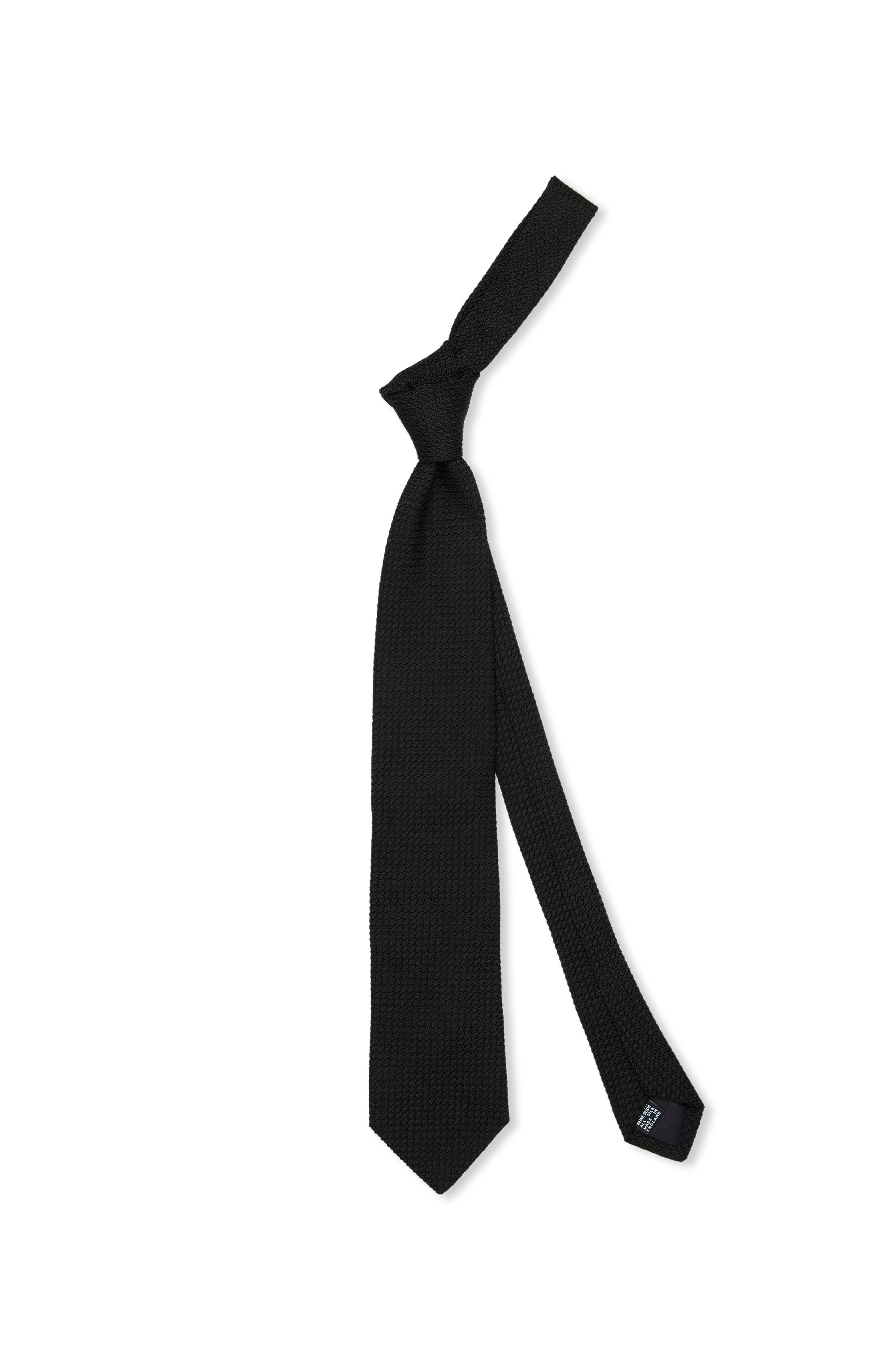 Drake's Black Silk Knit Tie – Drop 93